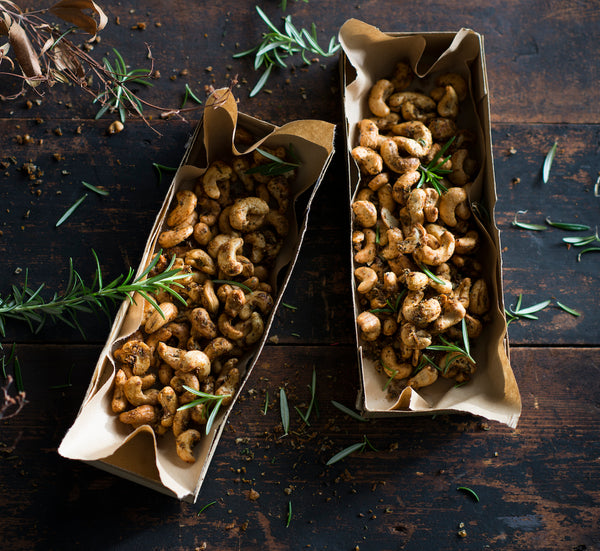 Rosemary-spiced Cashews | Christmas recipes | BakeClub
