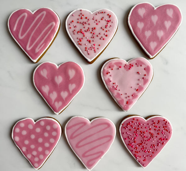 Iced Heart Cookies | cookie recipes | BakeClub